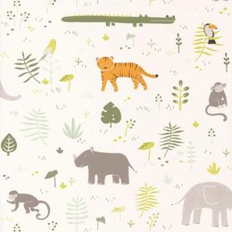 Casadeco Kindertapete Happy Dreams Savanne khaki