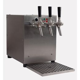 Gl&uuml;hweinzapfanlage, Getr&auml;nke durchlauferhitzer - mit integriertem Luftkompressor, Edelstahl, 3-leitig 6 kW