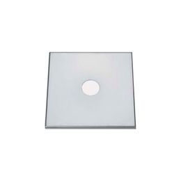 ich-zapfe Abdeckplatte, CNS, 1 cm abgekantet, 220 x 220 mm, ohne Bohrung
