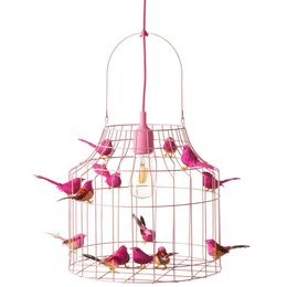 Dutch Dilight Pendellampe rosa V&ouml;gelchen rosa