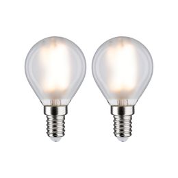 Paulmann LED-Leuchtmittelset Tropfen matt E14 4,5 W 470 lm warmwei&szlig; 2 St&uuml;ck