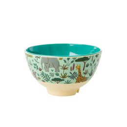 Rice Teller, Sch&uuml;ssel - All Over Jungle Animals Print, Melamin