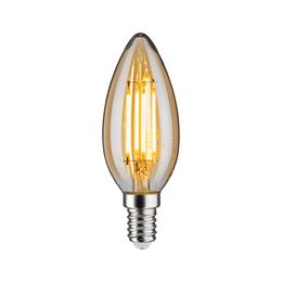 Paulmann LED-Leuchtmittel 'Vintage' dimmbar Kerze gold E14 4,7 W 430 lm warmwei&szlig;