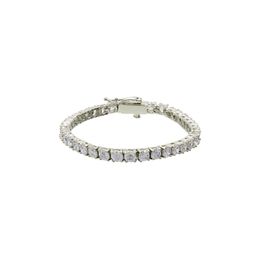 Fashionbox Armband Messing rhodiniert mit Zirkonia weiss 16 cm