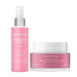 Marine Collagen Festigungs- und Reparaturserum 30ml + Marine Collagen Festigungs- und Regenerationsnachtcreme 50ml