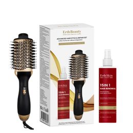 FORTSCHRITTLICHES HAARSTYLING- & REPARATURENSET (ALL-IN-ONE PROFESSIONELLE HAARB&Uuml;RSTE + 15-IN-1 HAARSPRAY &ndash; 100ML)