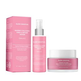 MARINES KOLLAGEN FESTIGENDES & REPARIERENDES SERUM 30ml + MARINES KOLLAGEN FESTIGENDEN & GL&Auml;NZENDEN TAGESCREME 50ml