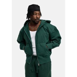 Kapuzensweatjacke DAILY COTTON "Daily Cotton Sweatjacke OVERSIZE ZIPPER-HOODIE BOXY-FIT", Jungen, Gr. S, gr&uuml;n washed, Obermaterial: 100% Baumwolle CO., Sweatjacken
