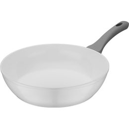 Schmorpfanne GSW "Fiona", wei&szlig;, H:7,3cm &Oslash;:28cm, Pfannen, Schmorpfanne, wei&szlig; mit Softtouch-Griff kratzfeste ILAG CERAMICVeredelung, Induktion