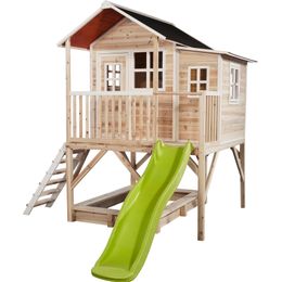 Spielturm EXIT "Loft 550 natur", beige (natur, wei&szlig;), Spielt&uuml;rme, KinderB:348cm H:255cm T:220cm, Holz, BxTxH: 348x220x255 cm, B:348cm H:255cm T:220cm