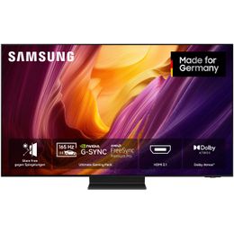 Samsung OLED-Fernseher "GQ65S95HFT", Energieeffizienz: F (A-G), graphitschwarz, 65 &Prime;, Fernseher