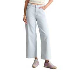 Marc O'Polo Weite Jeans MARC O'POLO DENIM "aus reinem Organic Cotton", Damen, Gr. 28, L&auml;nge 34, light blau, Obermaterial: 100% Baumwolle, unifarben, kn&ouml;chelfrei, Jeans