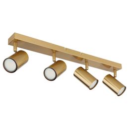 Globo LIGHTING Deckenstrahler "ROBBY", gold (goldfarben geb&uuml;rstet), 1 Stk., Leuchten, Deckenspot, GU10 Fassung, Wohnzimmer, Flur, Deckenstrahler