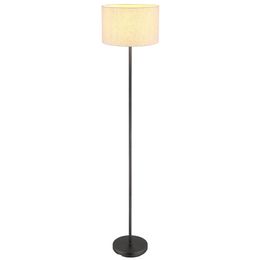 NOWA Stehlampe "THEA", schwarz, chrom matt, 1, 1 Stk., Leuchten, Stehleuchte schwarz-chrom matt Wohnzimmer Flur, Stehlampe