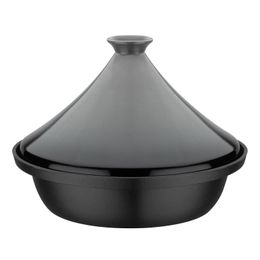 Schmortopf GSW "Shadow", grau, H:22cm &Oslash;:30cm, T&ouml;pfe, Orientalische Tajine aus Gusseisen f&uuml;r die schonende Zubereitung