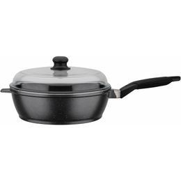 Schmorpfanne GSW "Titanium Granit", schwarz, &Oslash;:28cm, Pfannen, Schmorpfanne, Induktion