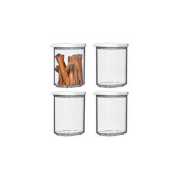 Vorratsdose Mepal "Vorratsdose Modula 375 ml 4er Set wei&szlig;", wei&szlig;, Kunststoff, Lebensmittelaufbewahrungsbeh&auml;lter, Vorratsdose