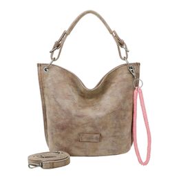 Schultertasche Fritzi aus Preussen "Fritzi31N", Damen, Gr. B/H/T: 13cm x 28cm x 26cm, braun, Lederimitat, unifarben, Taschen Schultertasche, aus veganen Materialien