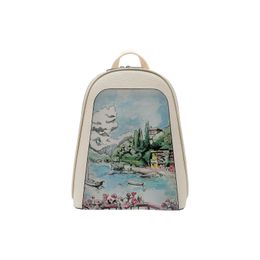 Tagesrucksack DOGO "Tidy Bag Rucksack Lago Di Como Damen Backpack", Damen, bunt (natur), Lederimitat, Rucks&auml;cke