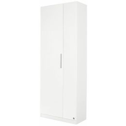 Garderobenschrank Rauch "Garderobe Dreht&uuml;renschrank Kleiderschrank Schrank Mehrzweck MINOSA", wei&szlig; (alpinwei&szlig;), B:69cm H:197cm T:41cm, Holzwerkstoff, Schr&auml;nke, Garderobenschrank, Breite 69 cm mit ausziehbarer Kleiderstange MADE IN GERMANY