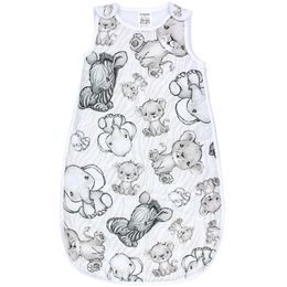 Babyschlafsack TUPTAM "Kugelschlafsack Baby Ganzjahres Schlafsack Wattiert" Gr. 80, safari beige, Schlafs&auml;cke, Baby, L: 86cm, Obermaterial: 100% Baumwolle CO., L:86cm