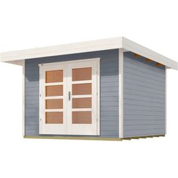 Gartenhaus Weka "126 Gr.3, grau, 28 mm", grau, Fu&szlig;boden im Gartenhaus, ohne R&uuml;ck- und Seitenwand, ohne Dacheindeckung, Massivholz, Gartenh&auml;user, Gartenhaus, verschiedene Farben
