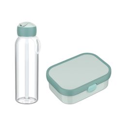 Lunchbox Mepal "Lunchset Campus 2er Set", gr&uuml;n (cool mint), B:2cm H:2cm L:2cm, Kunststoff, Lebensmittelaufbewahrungsbeh&auml;lter, Lunchbox, Sp&uuml;lmaschinengeeignet