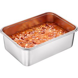 Lunchbox Westmark "Edelstahl Lunch Box/ Frischhaltedose, 4200 ml", transparent, silberfarben, B:21,4cm H:29,8cm L:10,5cm, Edelstahl 18/8, Polyprophylen (PP), Silikon, Lebensmittelaufbewahrungsbeh&auml;lter, Lunchbox, Made in Germany, 5 Jahre Garantie