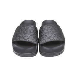 Sandale Karl Kani "Karl Kani Pool Slide PRM", Damen, Gr. 37,5, schwarz, Polyurethan, unifarben, Schuhe Sandale