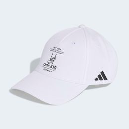 Baseball Cap adidas Performance "DFB BB CAP", Damen, wei&szlig; (wei&szlig;, schwarz), Obermaterial: 100% Baumwolle, Caps