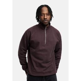 Sweatshirt DAILY COTTON "Daily Cotton Sweatshirt OVERSIZE HALF-ZIP", Jungen, Gr. L, chocolate braun, Obermaterial: 100% Baumwolle CO., Sweatshirts Sweatshirt