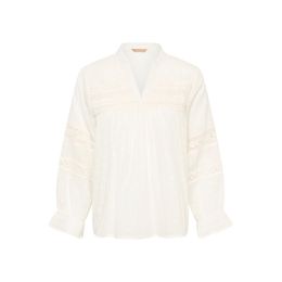 Langarmhemd Culture "Langarm - Hemd CUnela", Damen, Gr. L, N-Gr, beige (spring gardenia), Obermaterial: 100% Baumwolle CO., Hemden