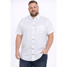 Kurzarmhemd MAN'S WORLD PLUS "Gro&szlig;e Gr&ouml;&szlig;en", Herren, Gr. 41/42, N-Gr, wei&szlig;, Web, Obermaterial: 55% Baumwolle, 45% Polyester, unifarben, bequem normal, Hemden, Kurzarm, f&uuml;r verschiedene Anl&auml;sse, aus Baumwolle und Polyester