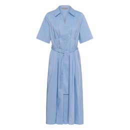 Midikleid Culture "Kleid CUnizzy", Damen, Gr. M, N-Gr, blau (forever blau), Obermaterial: 65% Baumwolle CO. 33% Polyester PES. 2% Elasthan EL., Kleider Midikleid