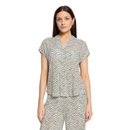 Schlupfbluse Cartoon "Damen mit V-Ausschnitt", Damen, Gr. 34, cream, khaki, Obermaterial: 100% Viskose, l&auml;ssig geschnitten normal, V-Ausschnitt, Blusen Schlupfbluse