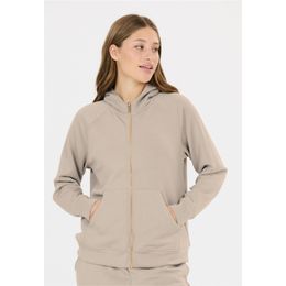 ENDURANCE ATHLECIA Kapuzensweatshirt ATHLECIA "Jacey", Damen, Gr. 34, beige, 51% Polyester, 44% Modal, 5% Elasthan, unifarben, normal, ohne Ausschnitt, Sweatshirts, in klassischem Design mit Kapuze