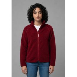 Fleecejacke Derbe "Kuschelby", Damen, Gr. 34, rhubarb, Obermaterial: 100% Polyester, relaxed fit, Raglan&auml;rmel normaler Saum, Jacken Fleecejacke, Kuschelige Fleece Jacke
