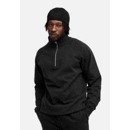 Sweatshirt DAILY COTTON "Daily Cotton Sweatshirt OVERSIZE HALF-ZIP", Jungen, Gr. L, schwarz washed, Obermaterial: 100% Baumwolle CO., Sweatshirts Sweatshirt