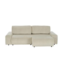 Ecksofa im modernen Breitcord Jolena beige Ma&szlig;e (cm): B: 260 H: 90 T: 170.0 Sofas > Sofas nach Material > Stoffsofas &raquo; Sofa DE