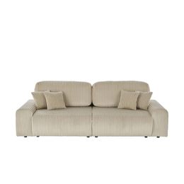 Big Sofa mit Schlaffunktion Jolena gelb Ma&szlig;e (cm): B: 266 H: 90 T: 125.0 Sofas > Sofas nach Material > Stoffsofas &raquo; Sofa DE