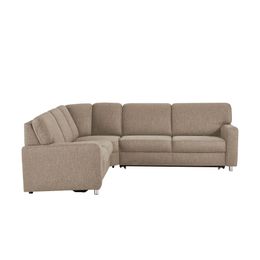 Smart Ecksofa Valencia braun Ma&szlig;e (cm): B: 236 H: 90 T: 266.0 Sofas > Sofas nach Material > Stoffsofas &raquo; Sofa DE