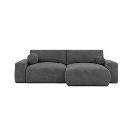 S-STYLE Ecksofa mit Schlaffunktion Puffy grau Ma&szlig;e (cm): B: 266 H: 86 Sofas > Sofas nach Material > Stoffsofas &raquo; Sofa DE
