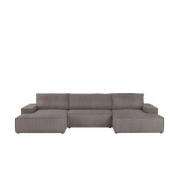 U.N.O uno Wohnlandschaft mit Schlaffunktion Fjord braun Ma&szlig;e (cm): B: 358 H: 85 T: 167.0 Sofas > Sofas nach Material > Stoffsofas &raquo; Sofa DE