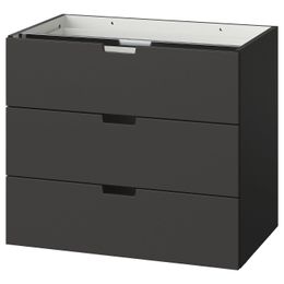 IKEA NORDLI Schubladenelement/3 Schubl.