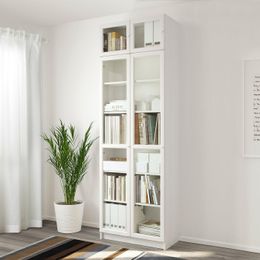 IKEA BILLY / OXBERG B&uuml;cherregal mit Aufsatz/T&uuml;ren