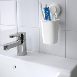 IKEA TISKEN Zahnb&uuml;rstenhalter mit Saugnapf