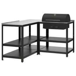 IKEA GRILLSK&Auml;R Kohlegrill mit K&uuml;cheninsel