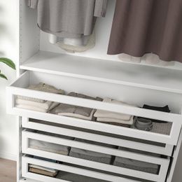 IKEA KOMPLEMENT Schublade mit Glasfrontrahmen