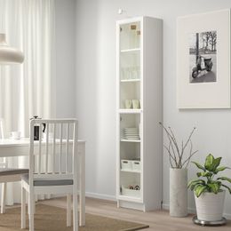 IKEA BILLY / OXBERG B&uuml;cherregal mit Glast&uuml;r