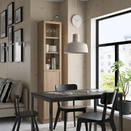 IKEA BILLY / OXBERG B&uuml;cherregal mit Paneel-/Vitrt&uuml;r